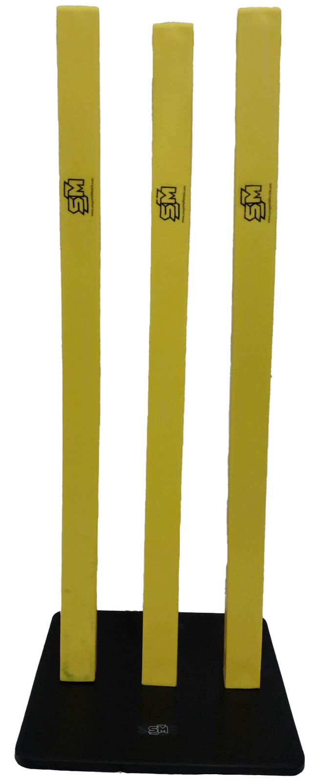 STUMPS - RUBBER (SET OF 3 WITH BASE ) – SM Cricket South Africa